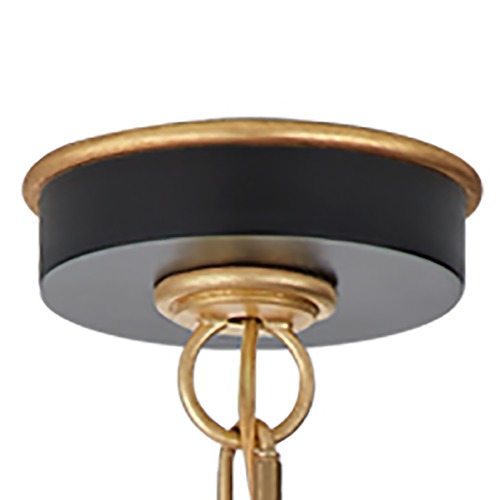 Julie Neill Lucia Pendant In Matte Black And Gild By Visual Comfort Signature Jn5051mbkgcg