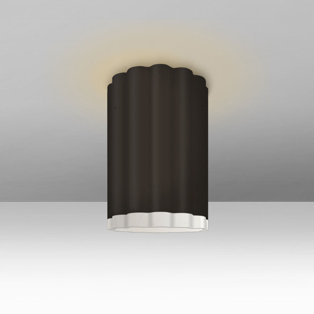 Besa Lighting Lando Black & Clear LED Flushmount Light | LANDOBKC-LED ...