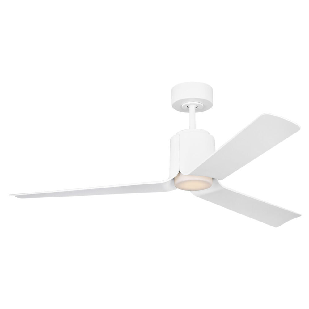 Peel 52-Inch LED Smart Fan in Matte White by VC Fan Collection ...